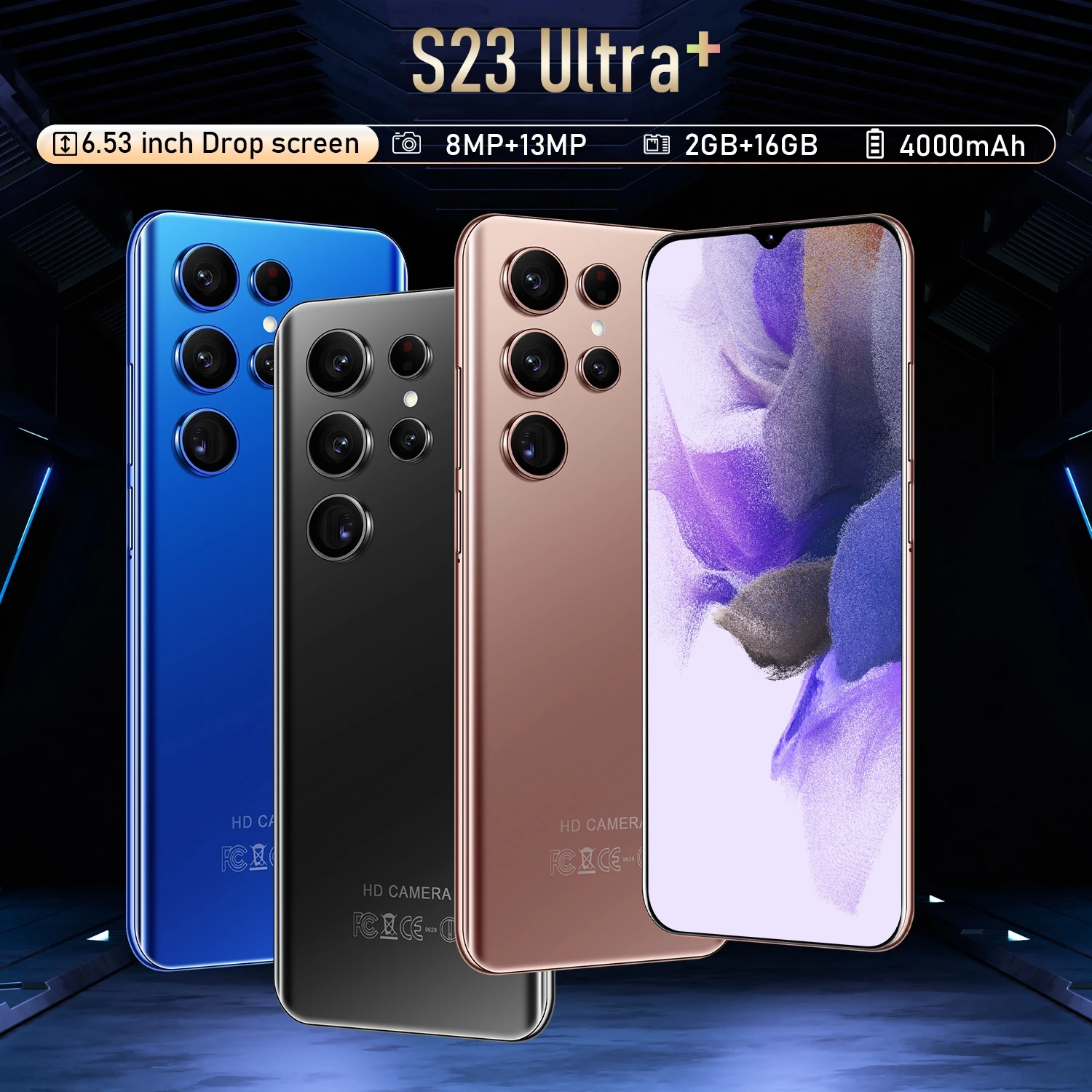 FUFFI S23 Ultra+ Smartphone Android 6.53 inch 16GB ROM 2GB RAM 4000mAh ...