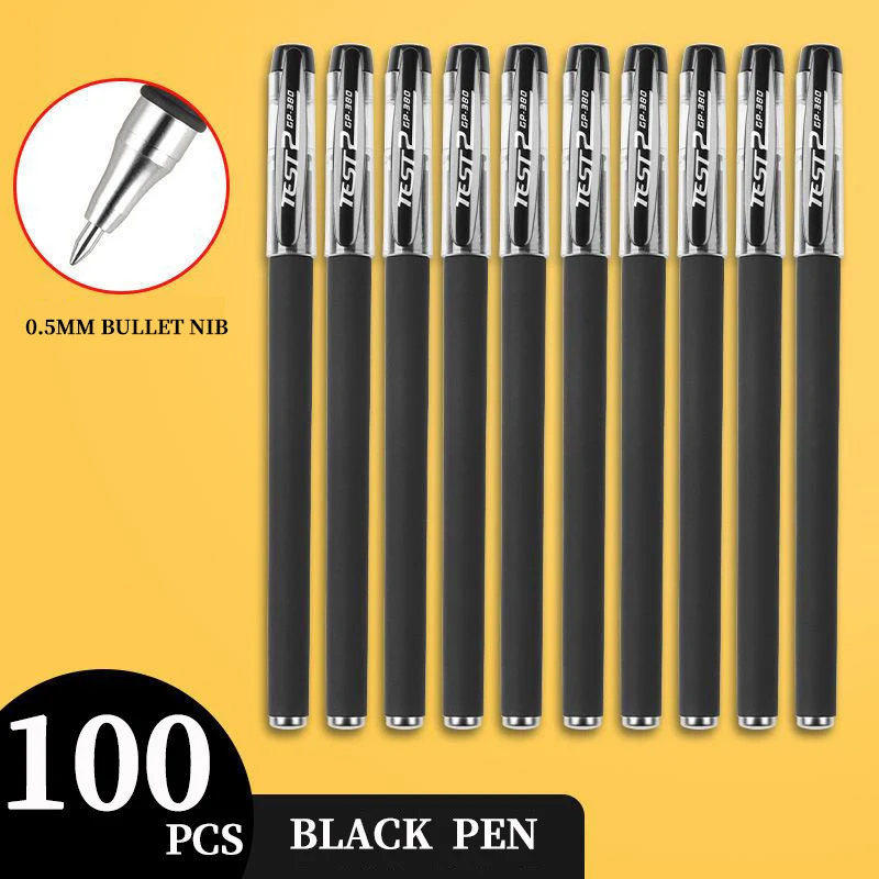 Black-Frosted-Gel-Pen-Carbon-Pen-Signature-Pen-Red-And-Blue-Student ...