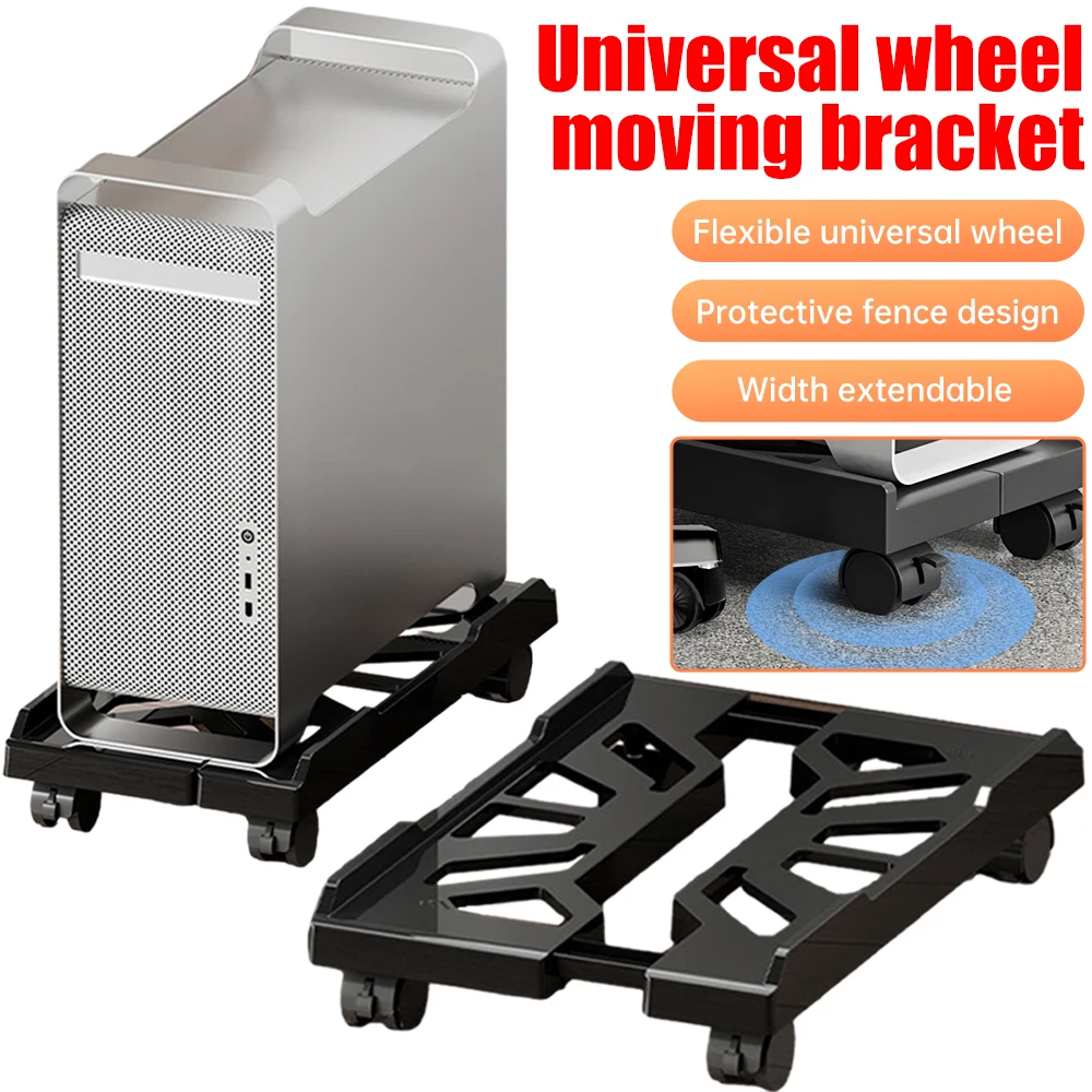 PC-Towers-Stand-Adjustable-Mobile-Computer-Mainframe-Bracket-with-4 ...