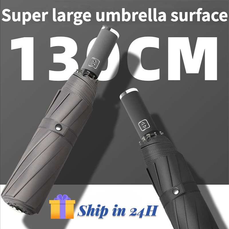 Windproof Strong Super Large Fully Automatic Folding Umbrella for Men ...