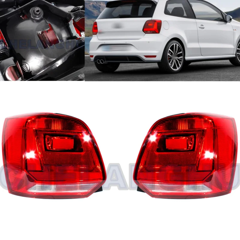 For-VW-Polo-6C-Hatchback-2014-2015-2016-2017-Pair-Left-Right-Tail-Light ...