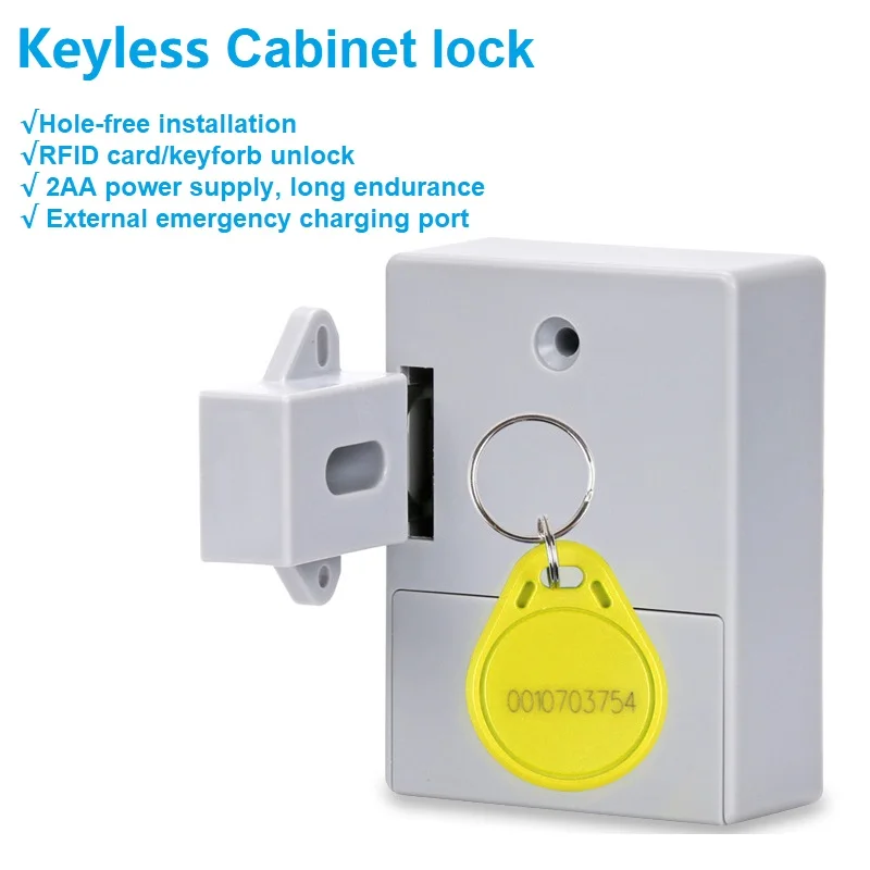 Intelligent Electronic Locks Invisible Sensor Cabinet Lock Smart Door ...