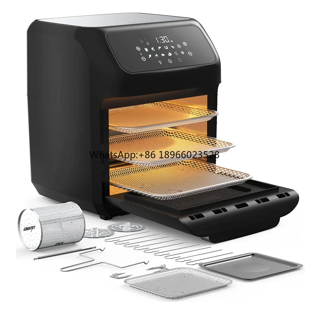 12L-Large-Digital-LED-Screen-Control-Air-Fryer-Toaster-Oven-Included ...