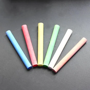 12 Pcs/Lot Chalk Pen Drawing Chalks for School Blackboard 6 Colors ...