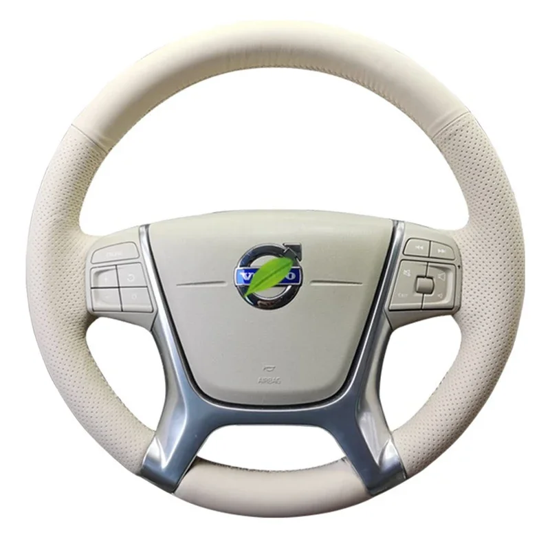 Customized-Hand-Sewing-Braid-Car-Steering-Wheel-Cover-for-Volvo-Old ...