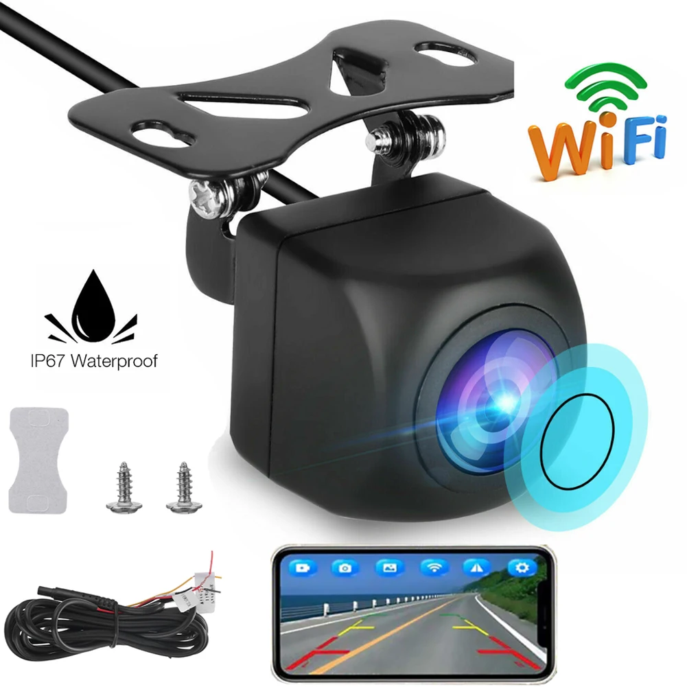 Wireless WiFi Car Rear View Camera IP67 Waterproof HD Reversing Camera ...
