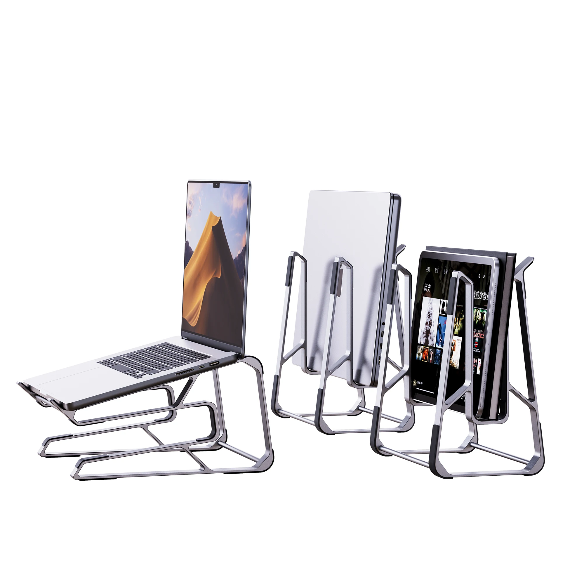 Aluminium-Portable-Laptop-Stand-Notebook-Mount-Support-Base-Cooling ...