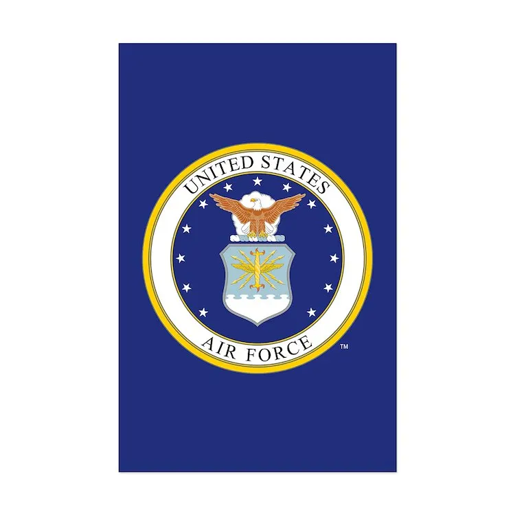 Air Force USAF Emblem Mini Poster Print Decor Modern Wall Print Room ...