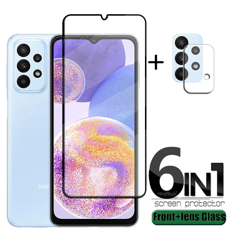 6-in-1-For-Samsung-Galaxy-A23-Glass-For-Samsung-A23-Tempered-Glass-For ...