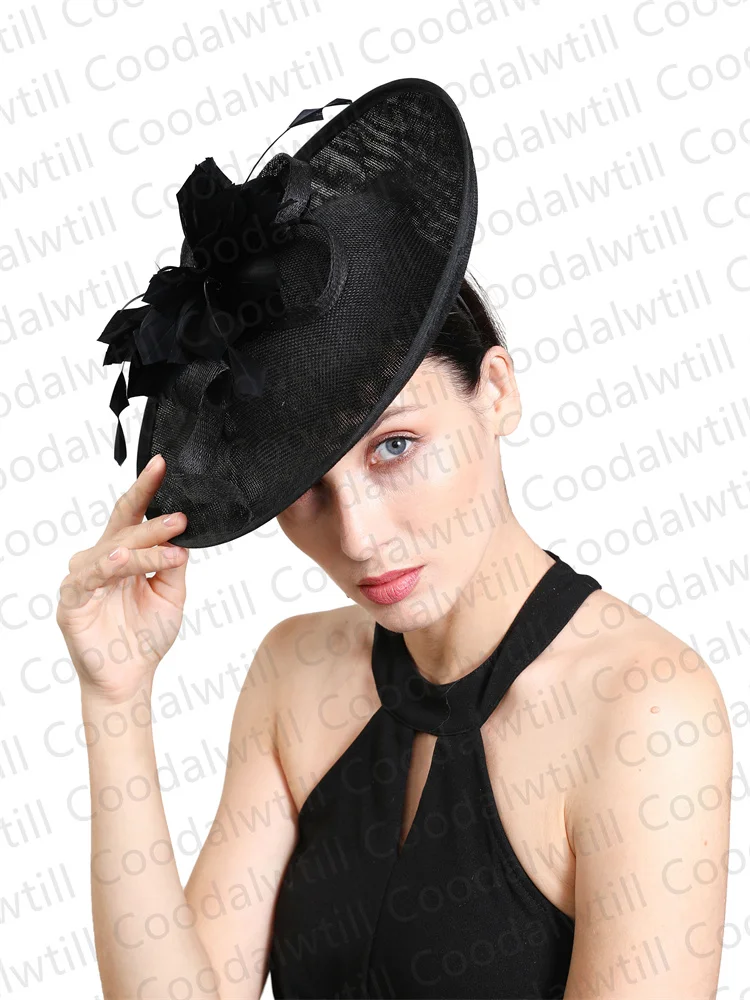 Fascinator for women elegant weddingChurch chapeau femme derby hat ...