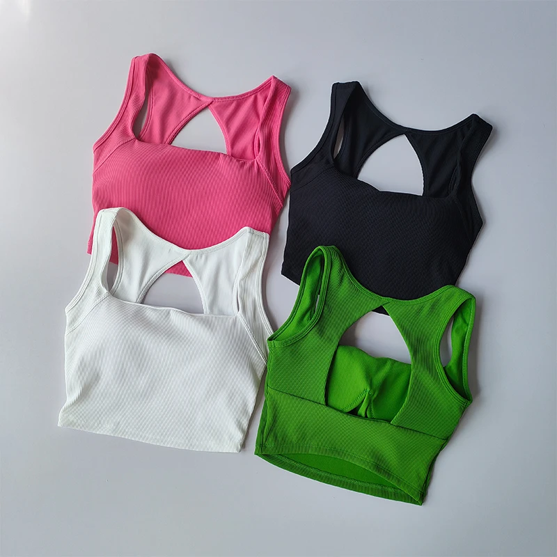 Women-Sports-Bra-Top-Push-Up-Fitness-Yoga-Bra-Underwear-Sport-Tops-For ...