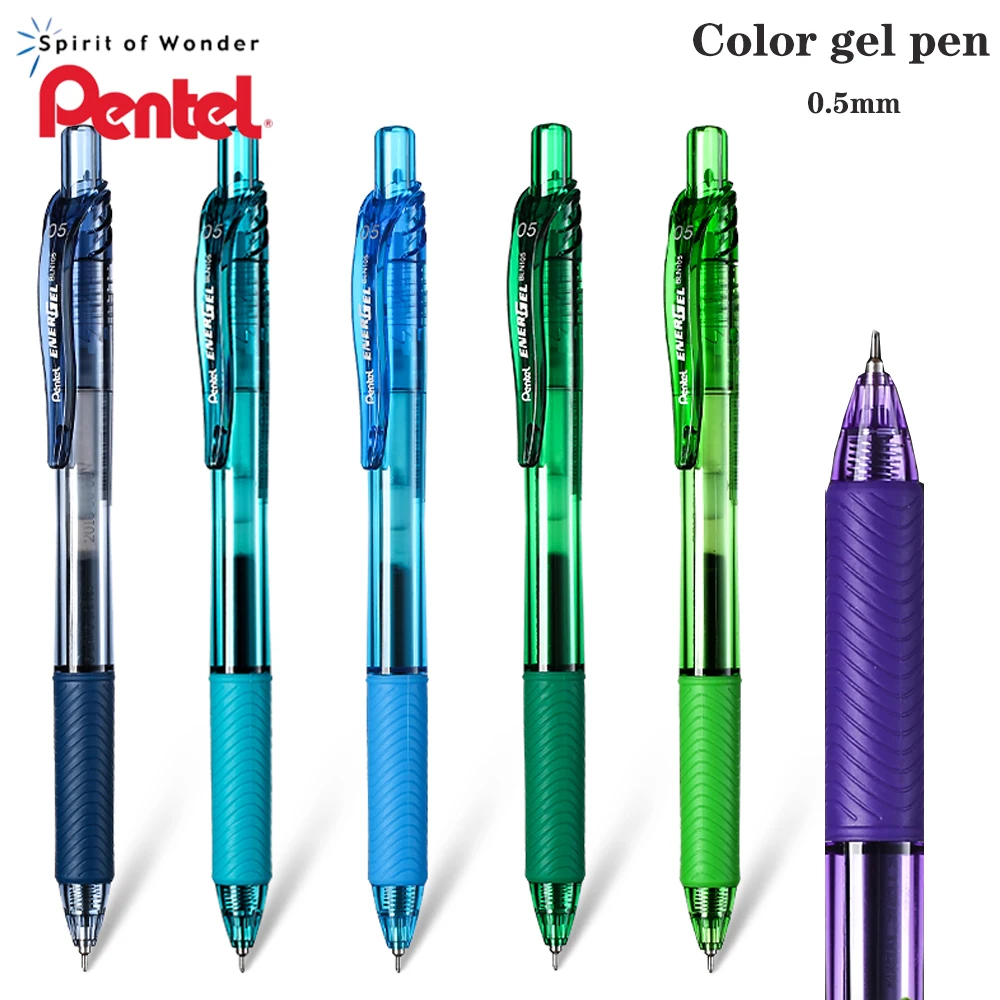 Pentel Bolígrafo de Gel BLN105, 1 piezas, punta de aguja, escritura suave, secado rápido, tinta ...