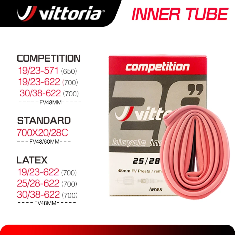 Road Bike Latex Inner 700 latex / butyl inner tube 25/28C Detachable ...