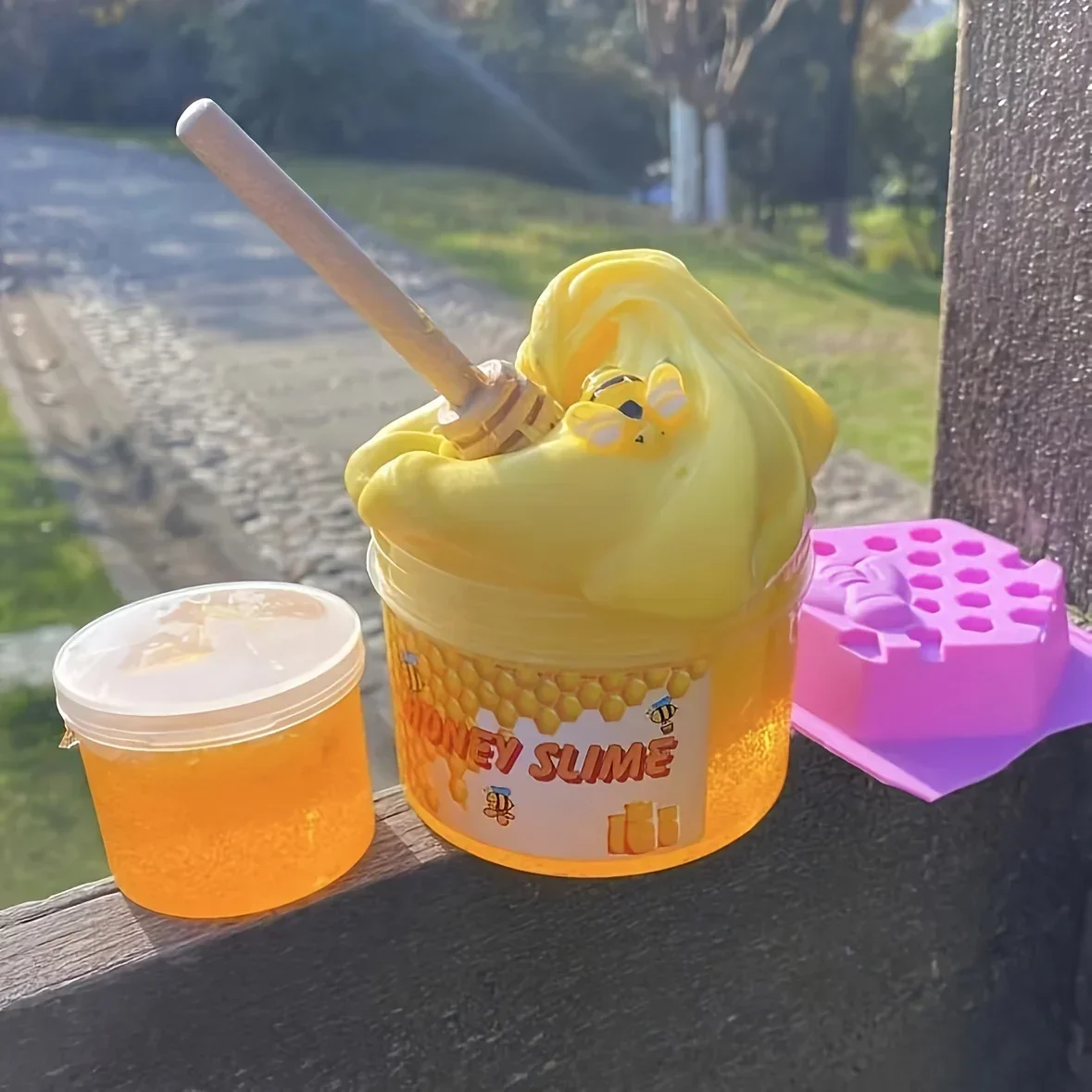 Honey Slime Set Honeycomb DIY Slime Kit Premade Crystal Toy Set Super ...