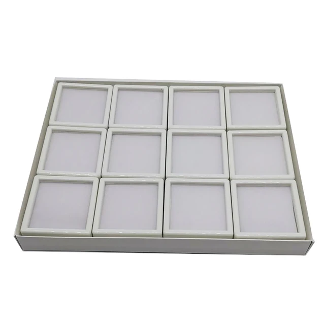3cm 4cm 5cm Diamond Storage Box Gem Jewelry Display Tray Pendant Coin ...