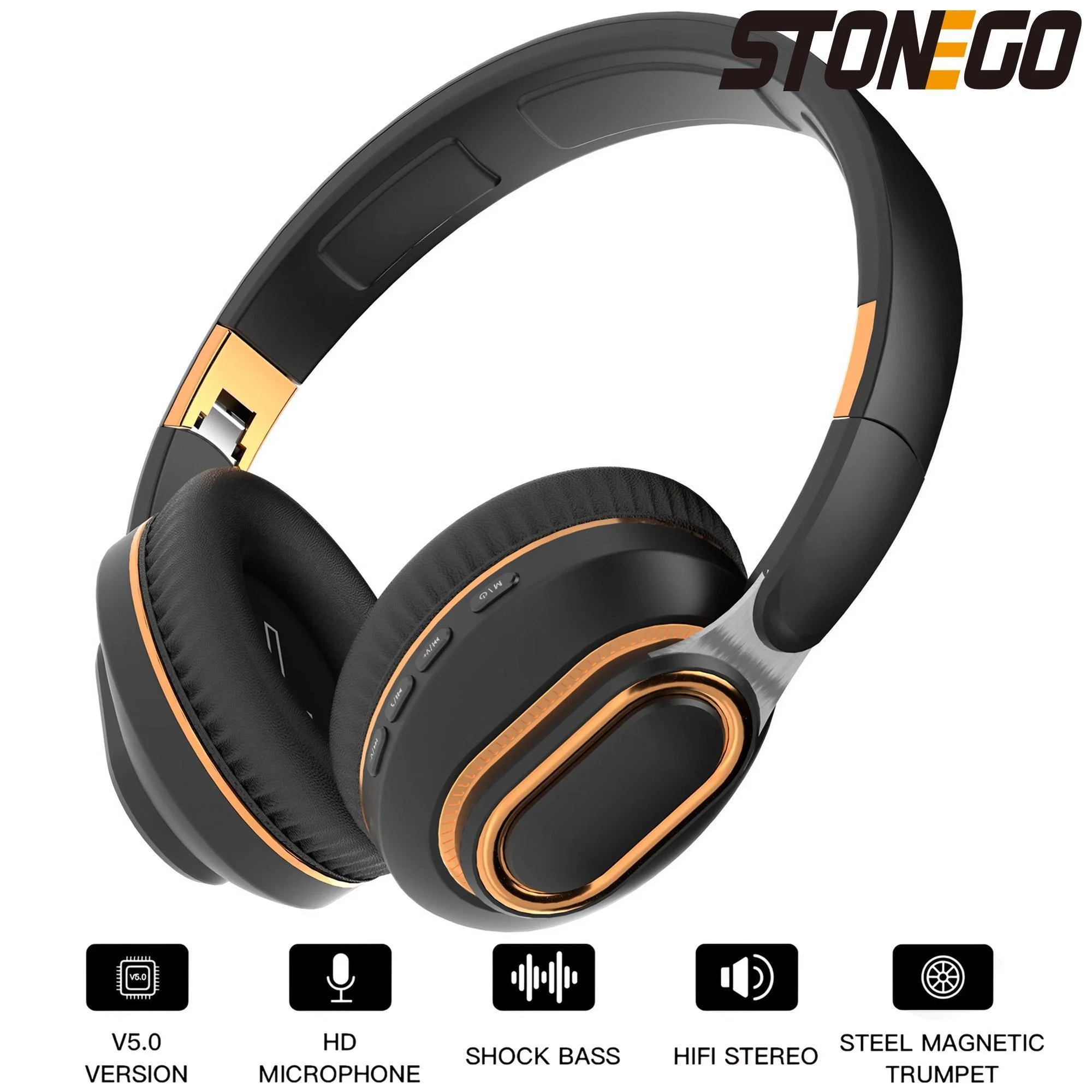 STONEGO-1PC-Wireless-Headset-HIFI-Sound-With-Mic-E-sports-Gaming ...