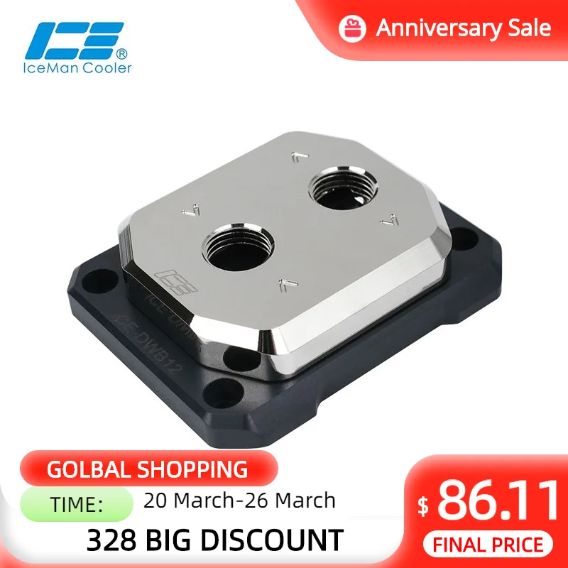 IceManCooler 13900,12 gen/13 gen 인텔 CPU 코어 터치 워터 블록 0.3MM 마이크로 채널, 고성능 ...