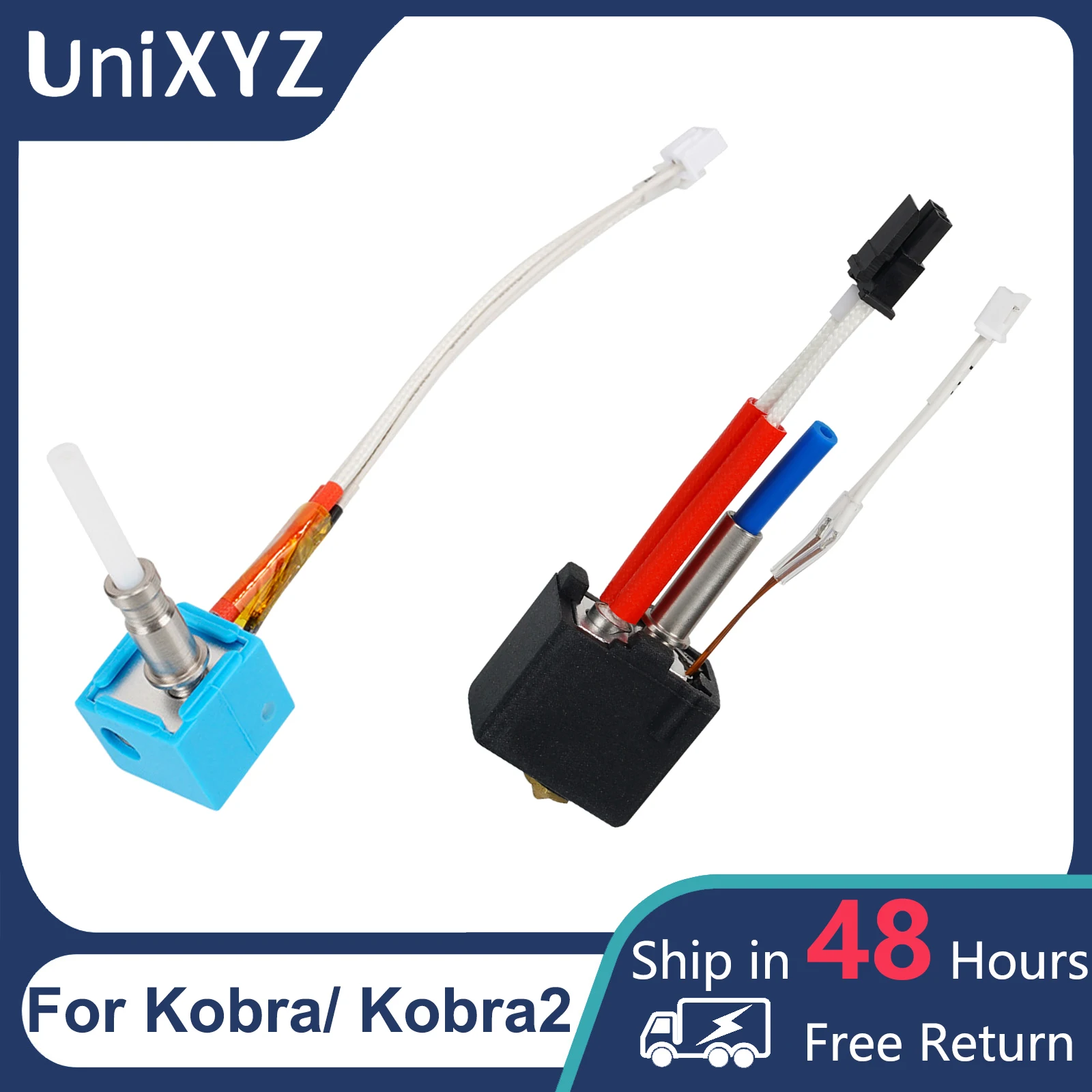 Kobra2-Hotend-with-Throat-Nozzle-Thermistor-Heat-Block-Heating-Rod-Hot ...