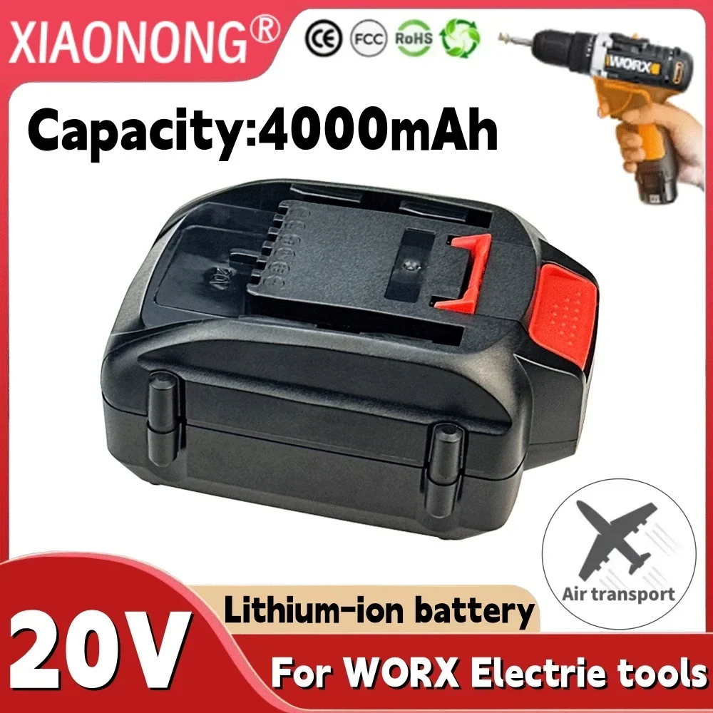 For WORX WA3520 4000mAH Li-ion Battery New For WORX WA3525 20v ...