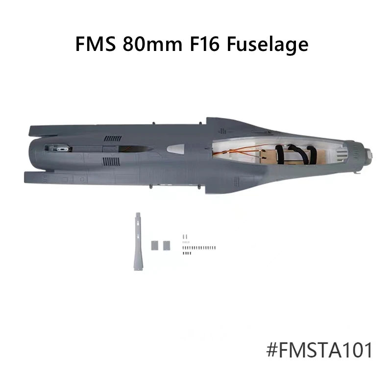 FMS 80mm Ducted Fan EDF Jet F16 F-16 Fuselage Main Wing EPO Foam RC ...