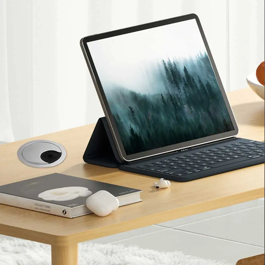ABS-Desk-Hole-Cover-Portable-Waterproof-Office-Table-Cable-Grommet-50mm ...