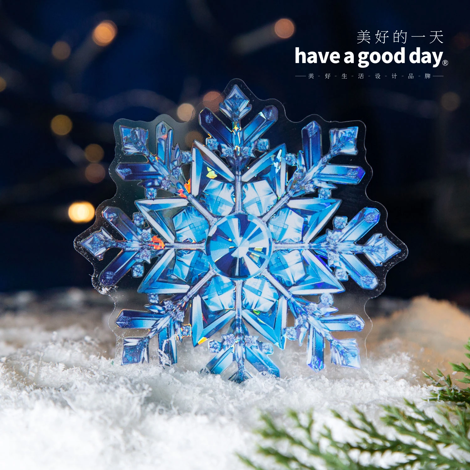 10-Sheets-Ice-Crystal-Snow-Field-Series-Vintage-Snowflake-PET-Sticker ...