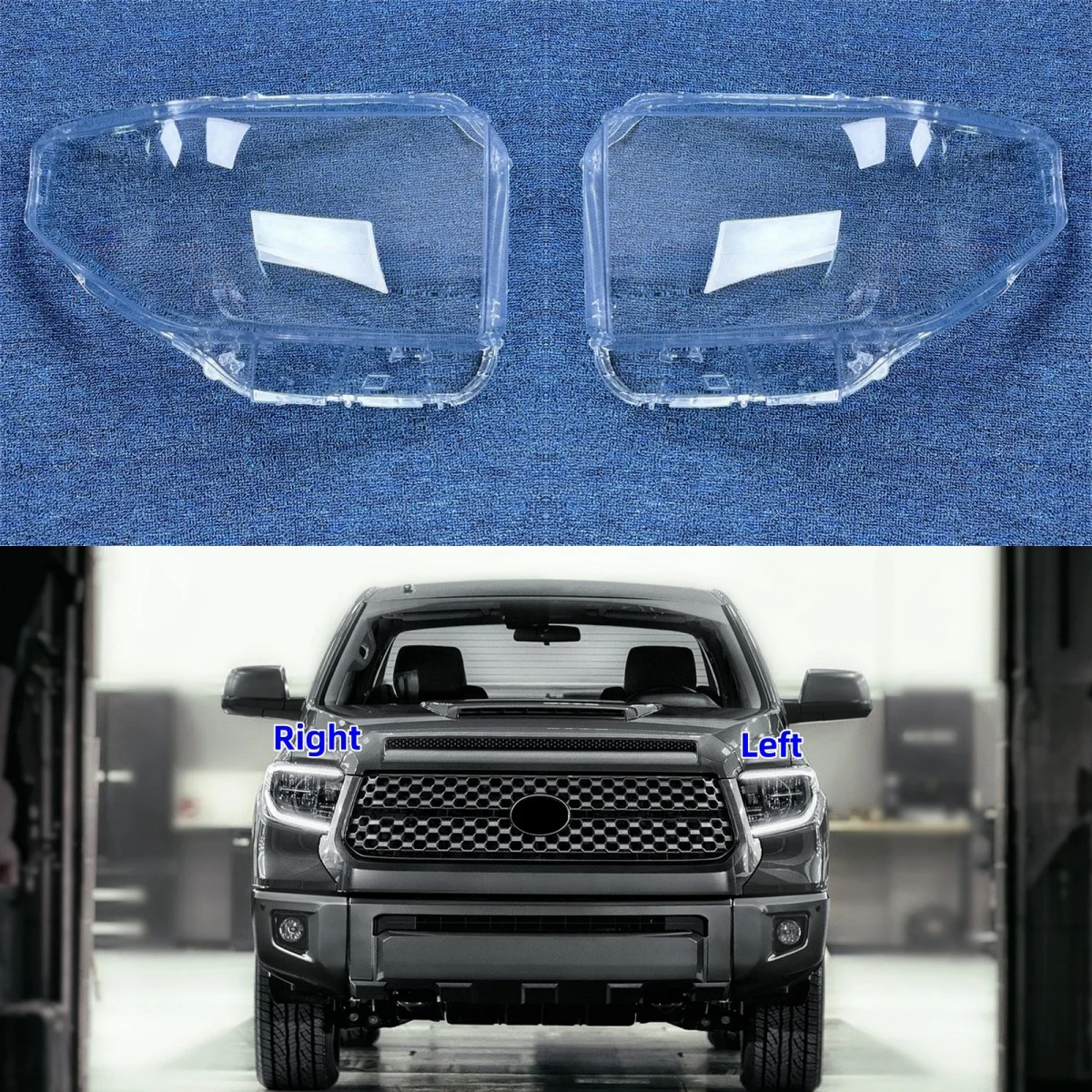 For Toyota Tundra 2018 2019 2020 2021 Headlamp Cover Lamp Headlight ...