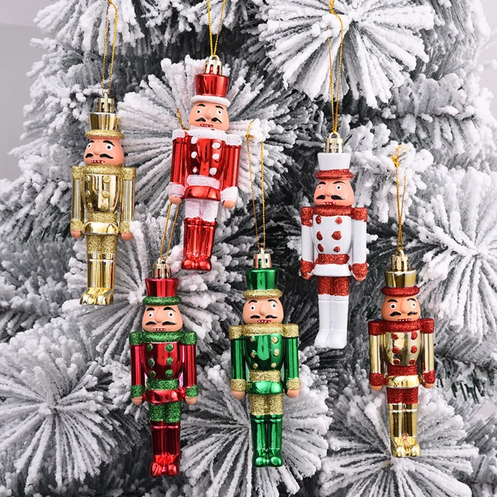 2PCS Christmas Nutcracker Ornaments Christmas Tree Plastic Walnut ...