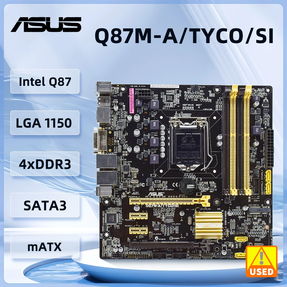ASUS-placa-base-Q87M-A-TYCO-SI-Intel-Enchufe-Q87-LGA-1150-compatible ...