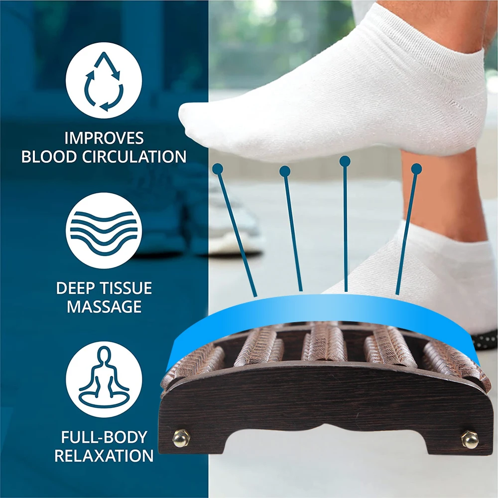 Массажер для ног для облегчения подошвенного фасциита, ролик для ног ...