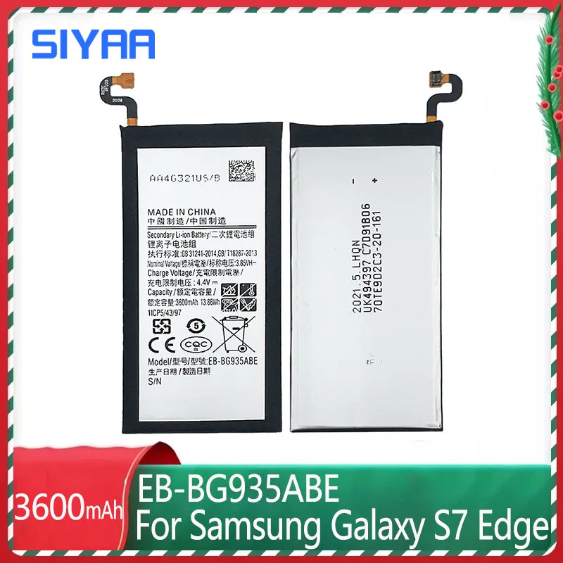 EB BG935ABE 배터리 삼성 갤럭시 S7 Edge G935 G9350 G935F G935FD G935W8 휴대 전화 배터리 ...
