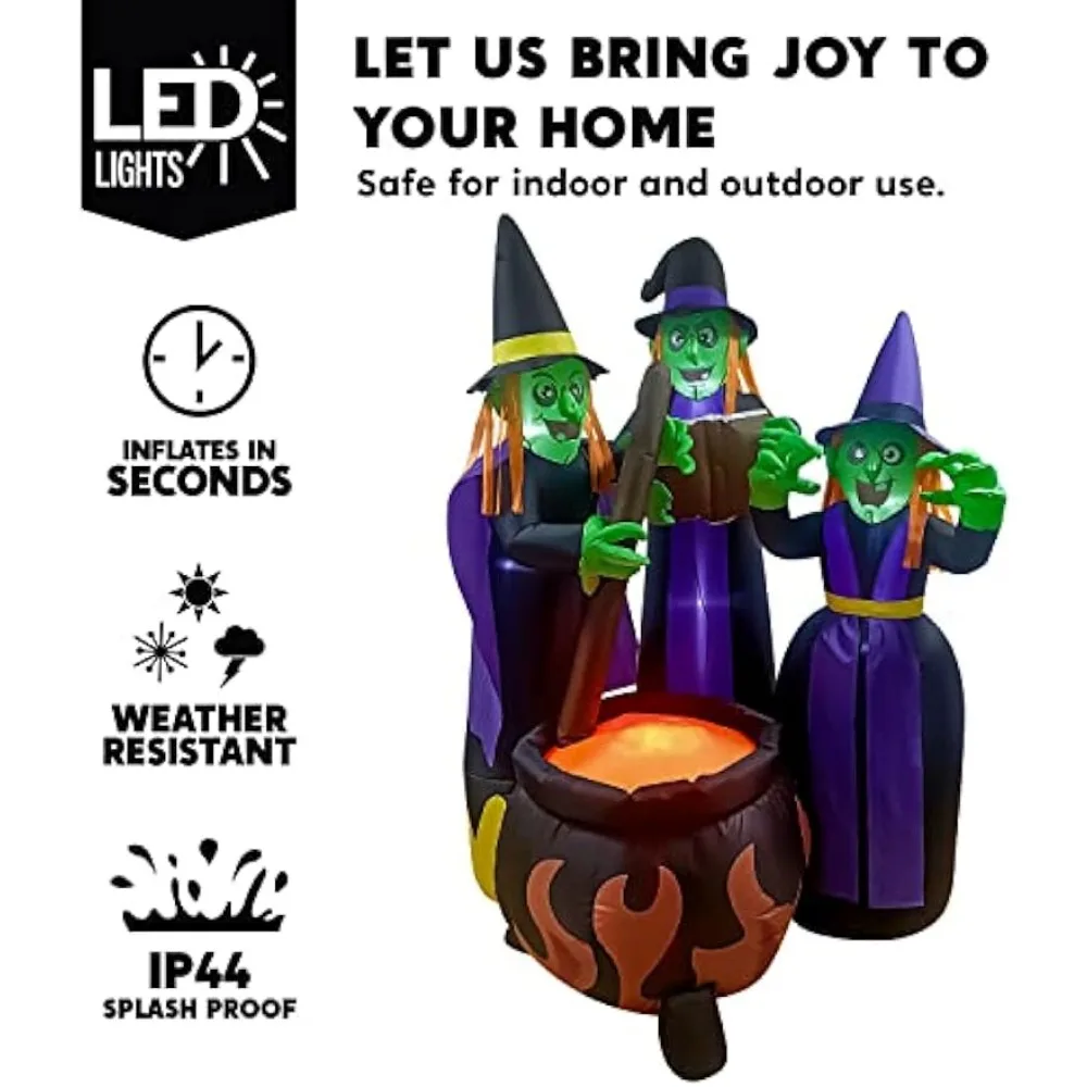 3 Witches Around Cauldron