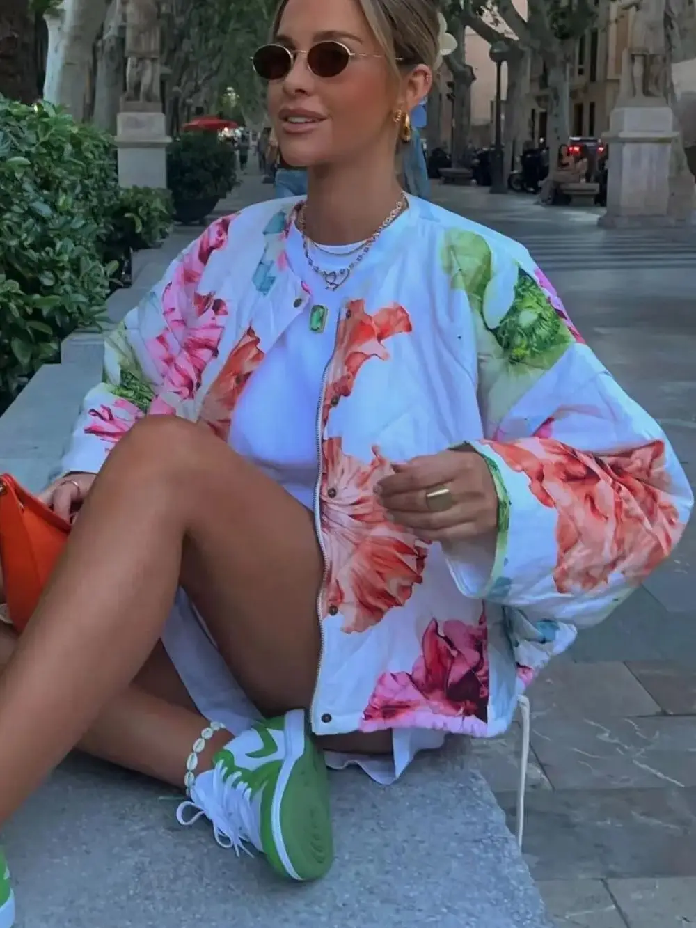 ZEVITY-Chaqueta-acolchada-con-estampado-Floral-para-mujer-abrigo ...