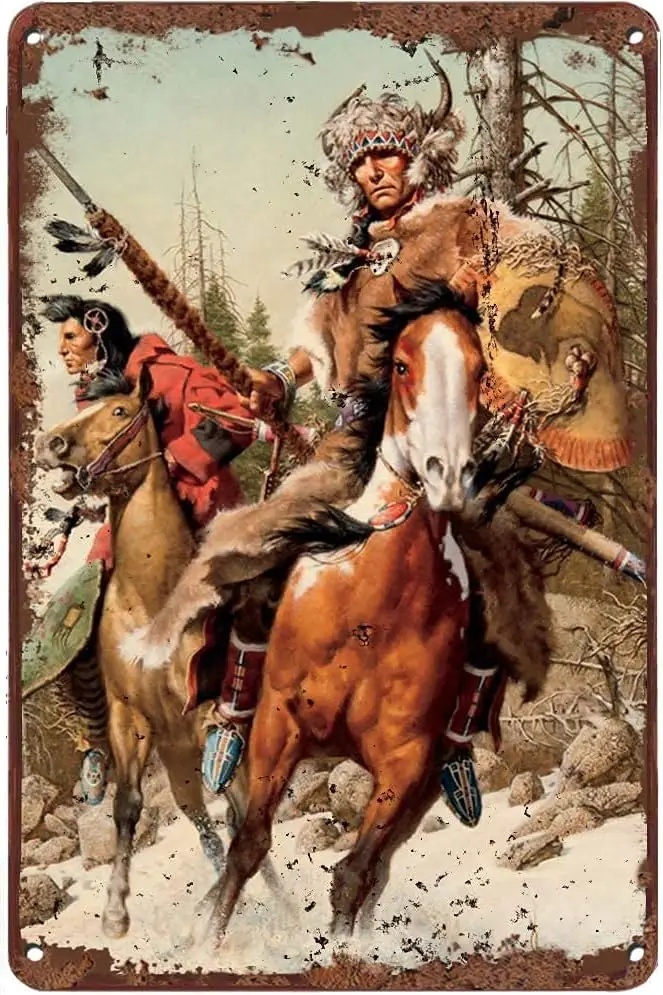 Vintage-Tin-Sign-Wild-WEST-Cowboys-Metal-Sign-Vintage-Western-Cowboys ...