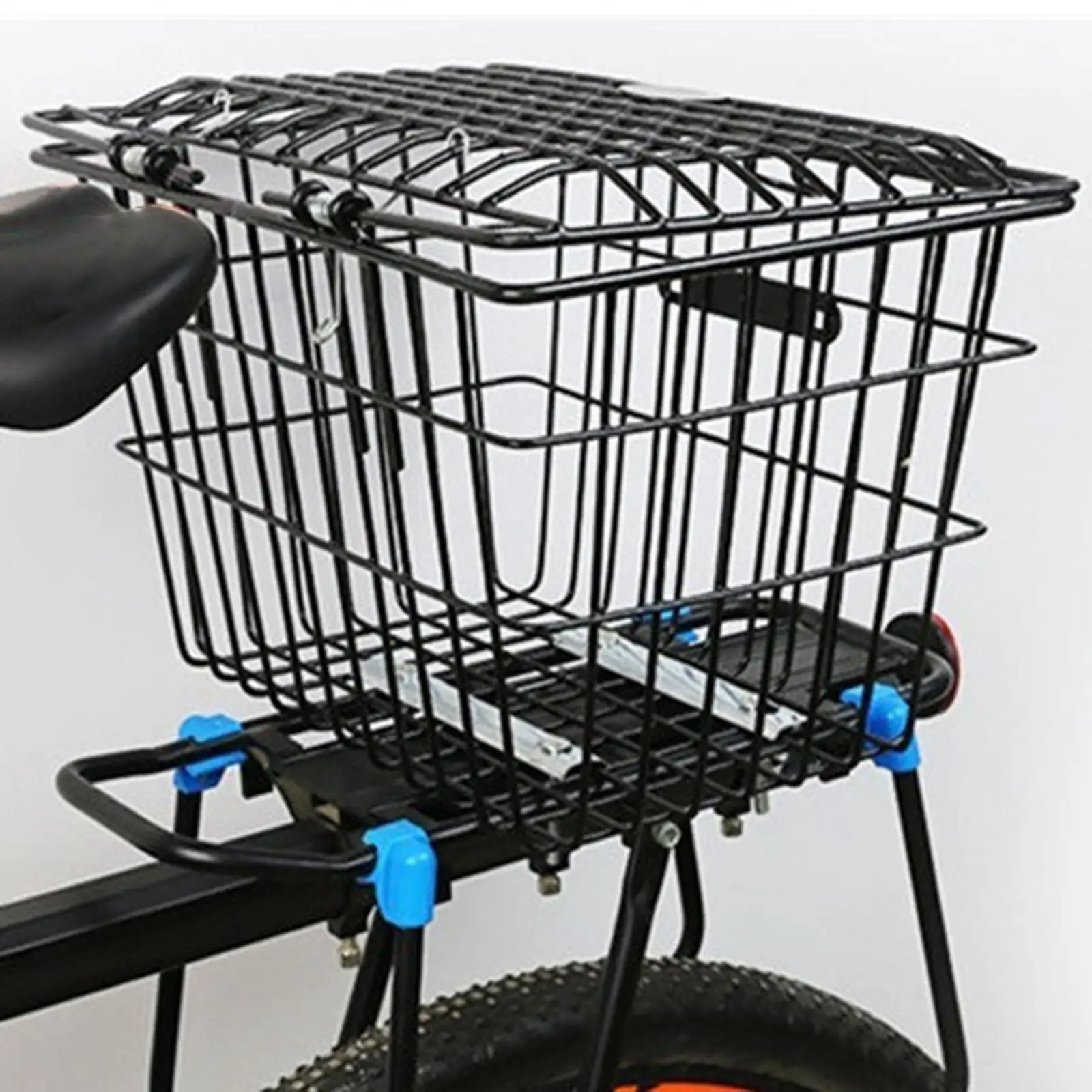 Metal Wire Mesh Rear Bike Basket Waterproof Bike Frame Basket for ...