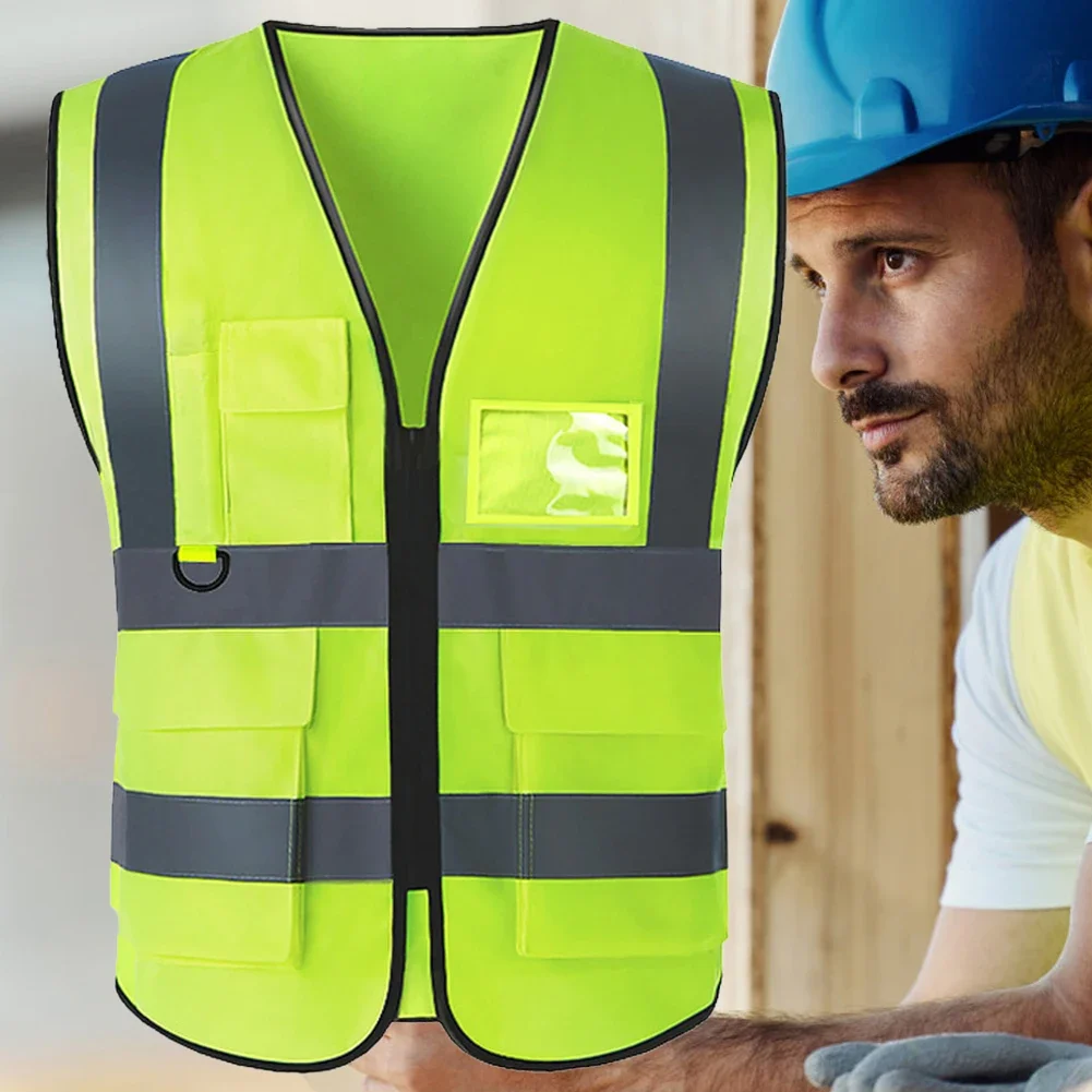 High-Visibility-Reflective-Safety-Vest-Adjustable-2-Reflective-Strip ...