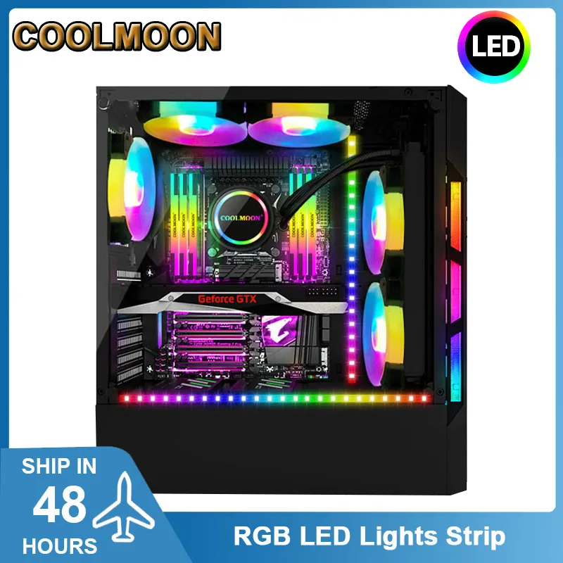 Coolmoon-RGB-LED-Light-Strip-for-desktop-Computer-Gamer-Cabinet ...