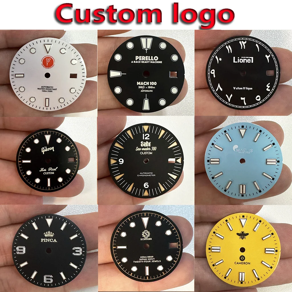 Goutent-Dial-de-reloj-personalizado-con-nombre-y-logotipo-accesorio-de ...