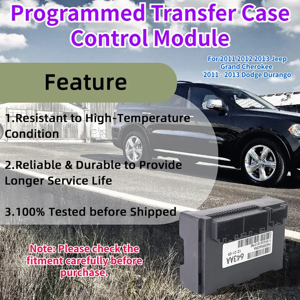 68395643AA-Programmed-Transfer-Case-Control-Module-For-2011-2012-2013 ...