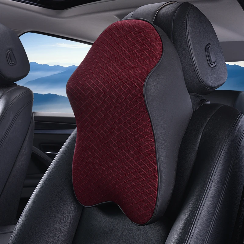 Car-Neck-Pillow-Adjustable-Head-Restraint-3D-Memory-Foam-Auto-Headrest ...