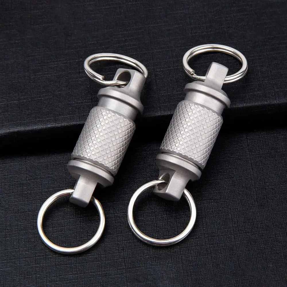 Titanium-Car-Keychain-Quick-Release-Mini-Keychain-Detachable-Keychain ...