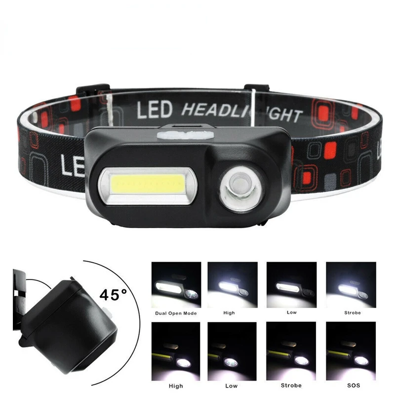 Portable-Mini-Headlight-XPE-COB-LED-Headlamp-USB-Rechargeable-Head-Lamp ...