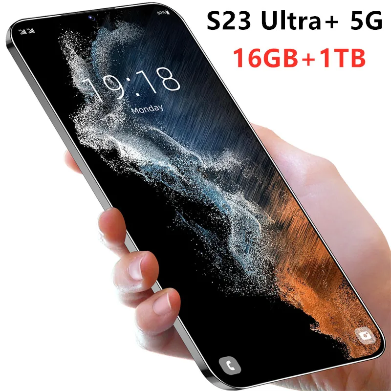 Telefony komórkowe S23 Ultra 6.8 ekran HD smartfon oryginalny 16G + 1T ...