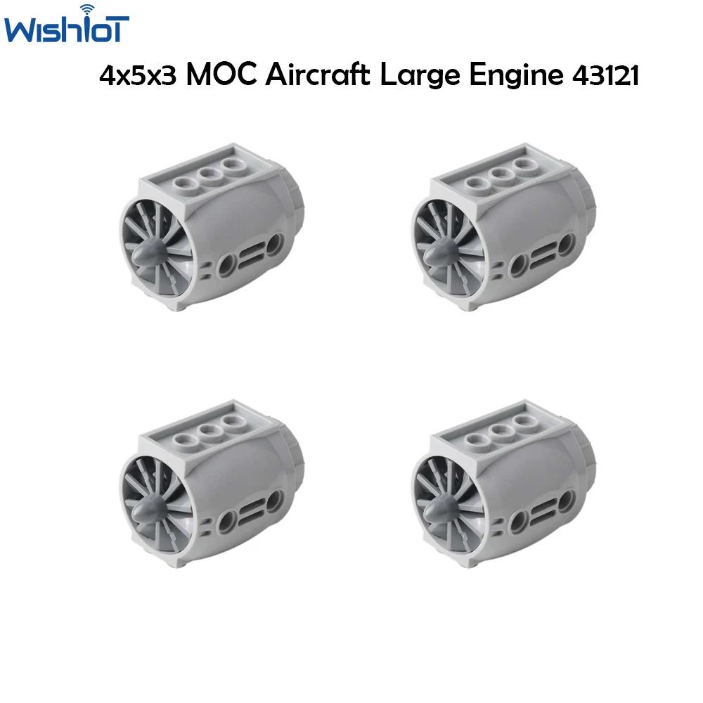 4x5x3-MOC-Aircraft-Large-Engine-with-Propeller-Blades-Technical-Parts ...