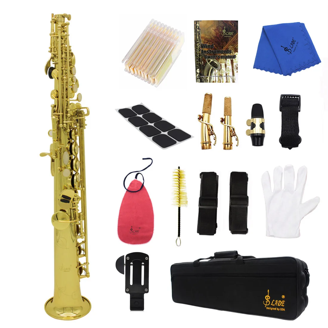 SLADE-Saxofone-Soprano-Direto-Sax-Profissional-Soprano-B-Lat-o-Plano ...