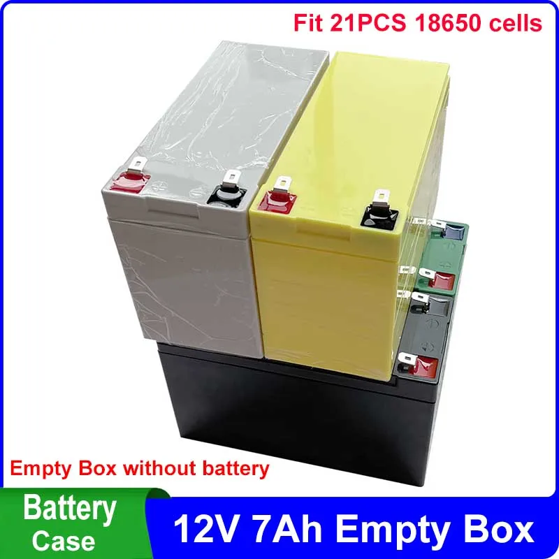 12V 7Ah Storage Box Fit 21PCS 18650 Cells 12V7Ah Battery Case 3*7 ...