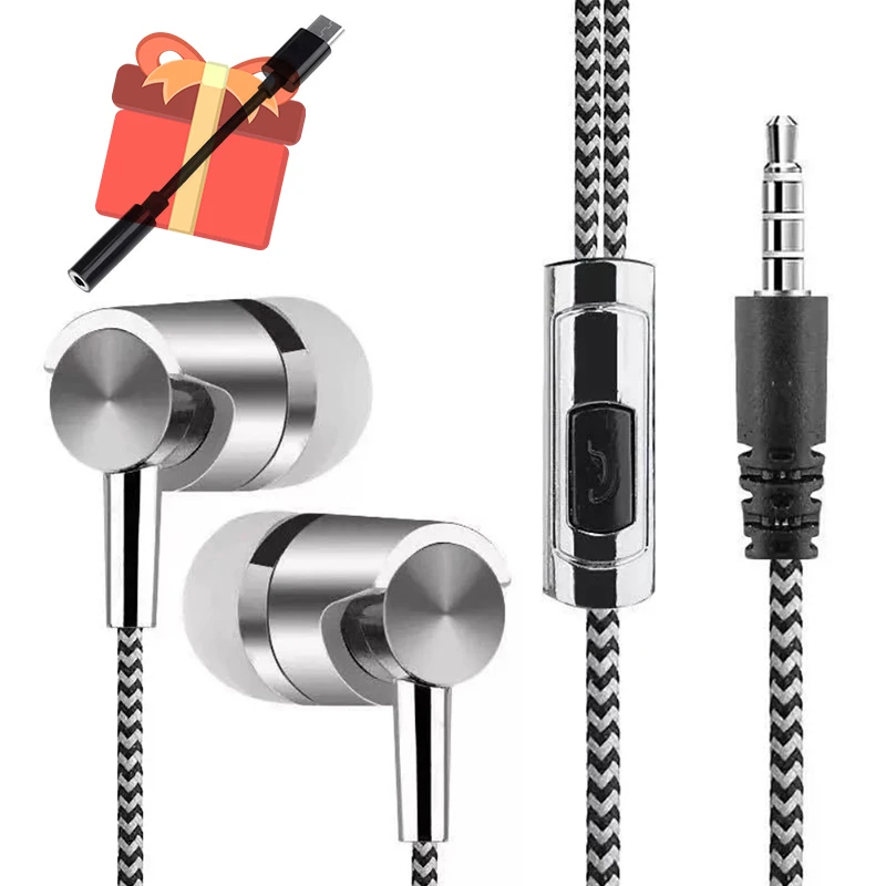 3-5mm-Nylon-Rope-Braided-Wired-Headphones-Sport-Earbuds-Bass-Earphones ...