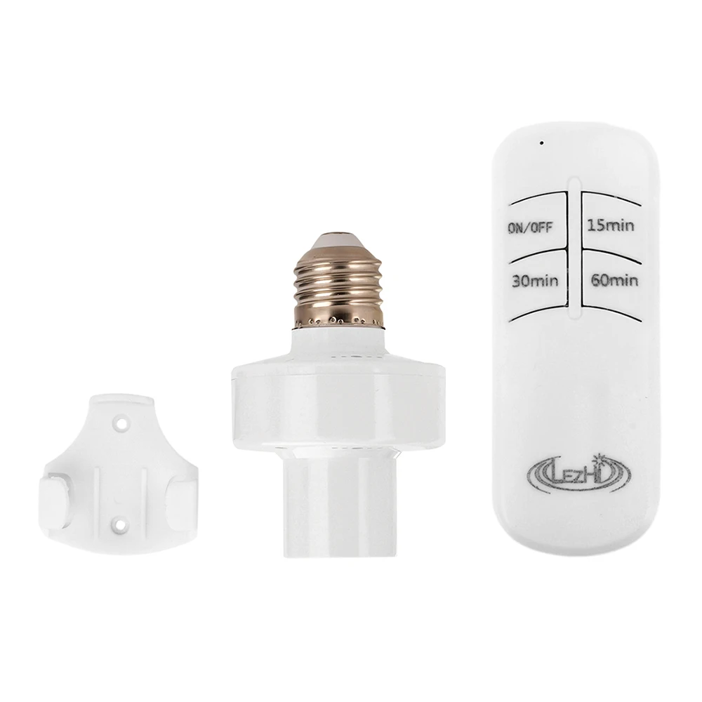 E27 Wireless Remote Control Smart Switch LED lamp Base Light Switch Kit ...