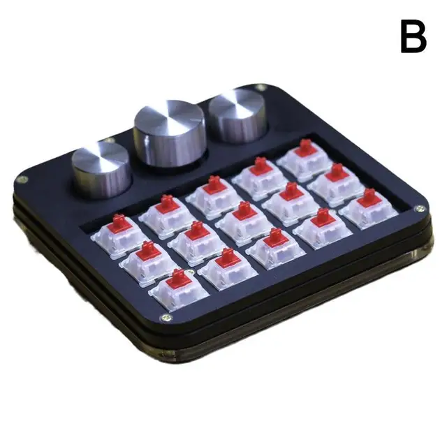 15Key Macro Mechanical Keyboard Kit 3 Encoder Knob Hot Swappable ...