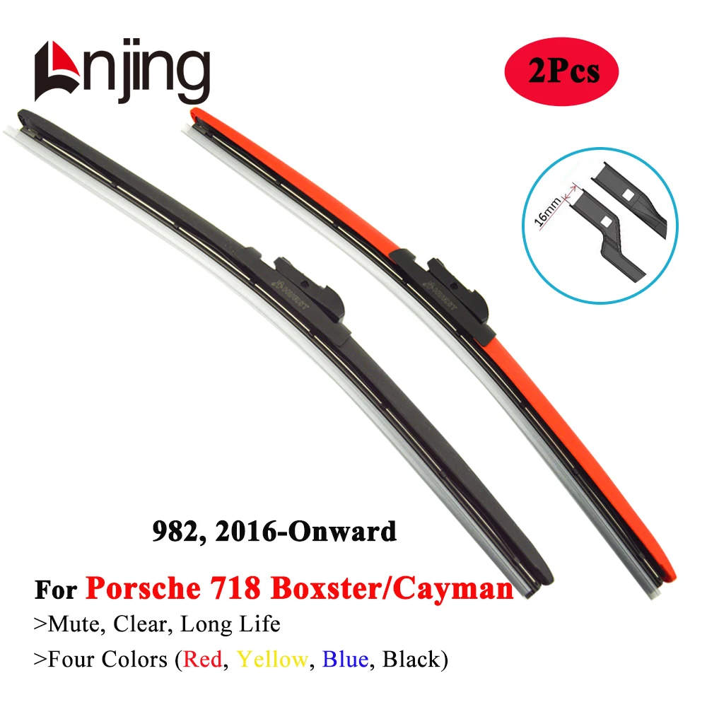LNJING-Colorful-Windshield-Wiper-Blades-For-Porsche-718-Cayman-Boxster ...